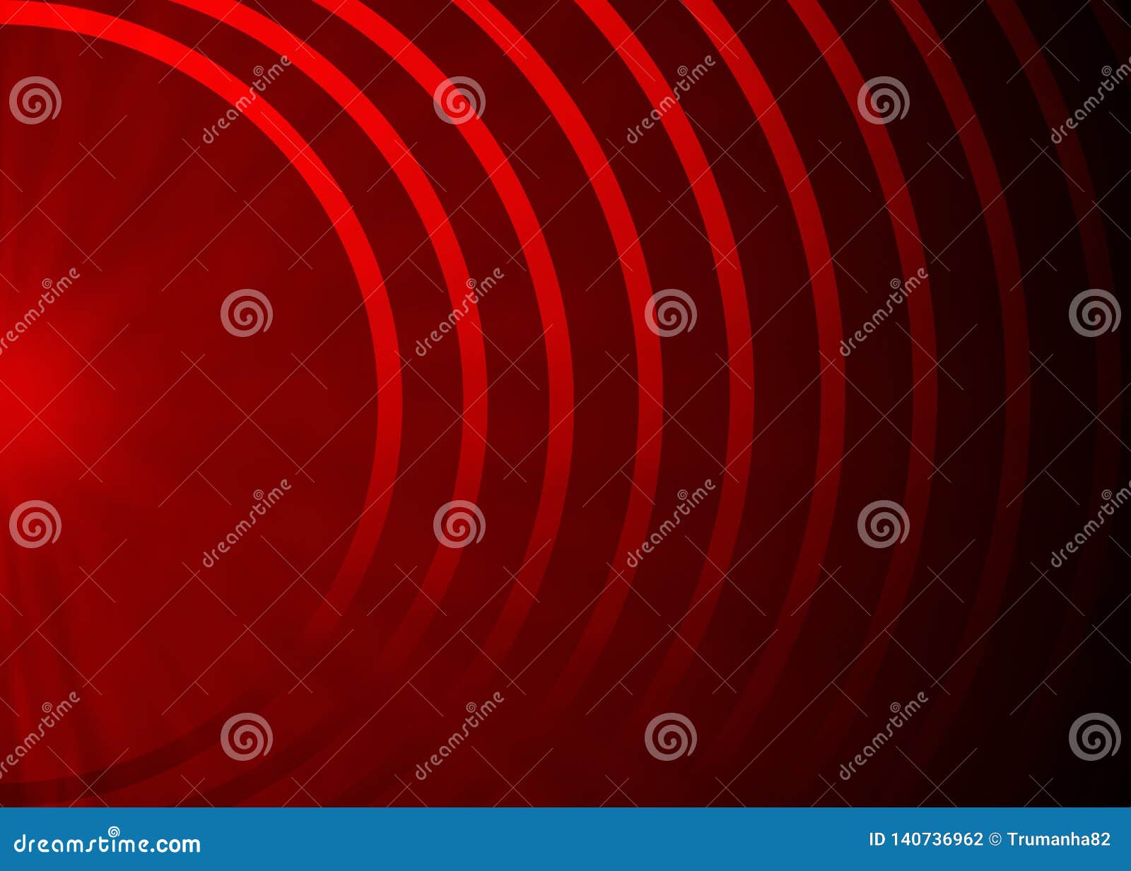 Abstract Concentric Half Circles in Dark Red Background Stock Photo ...