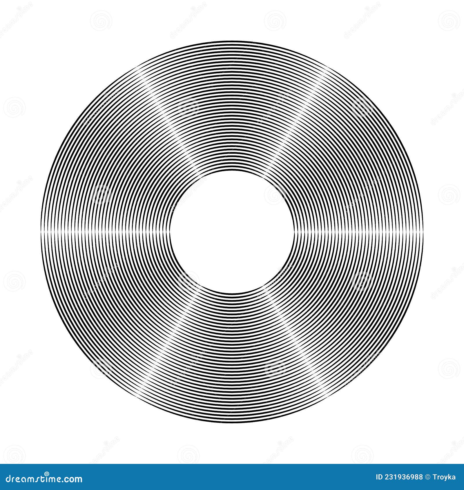 Abstract Concentric Rings Circle Pattern Stock Vector - Illustration of ...