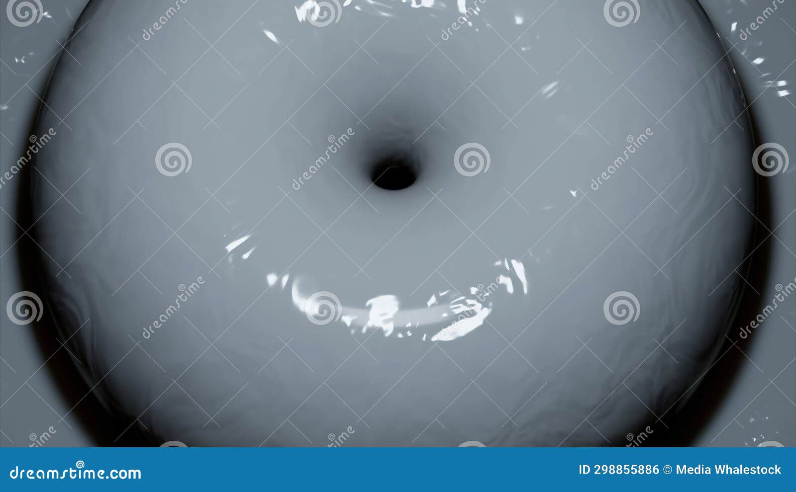 Abstract Concentric Rings Looking Like a Donut. Design. Endless Motion ...