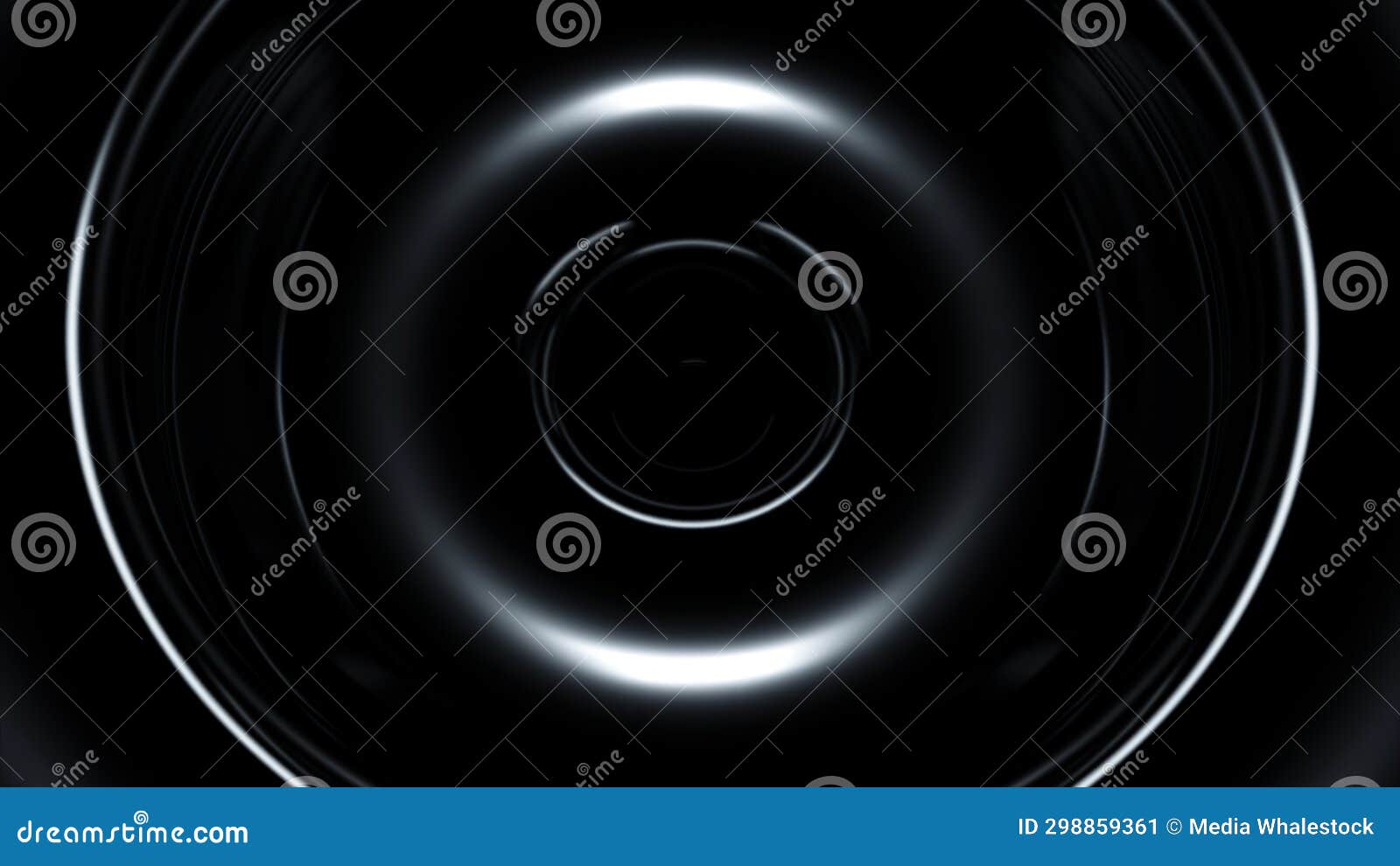 Abstract Concentric Rings Looking Like a Donut. Design. Endless Motion ...