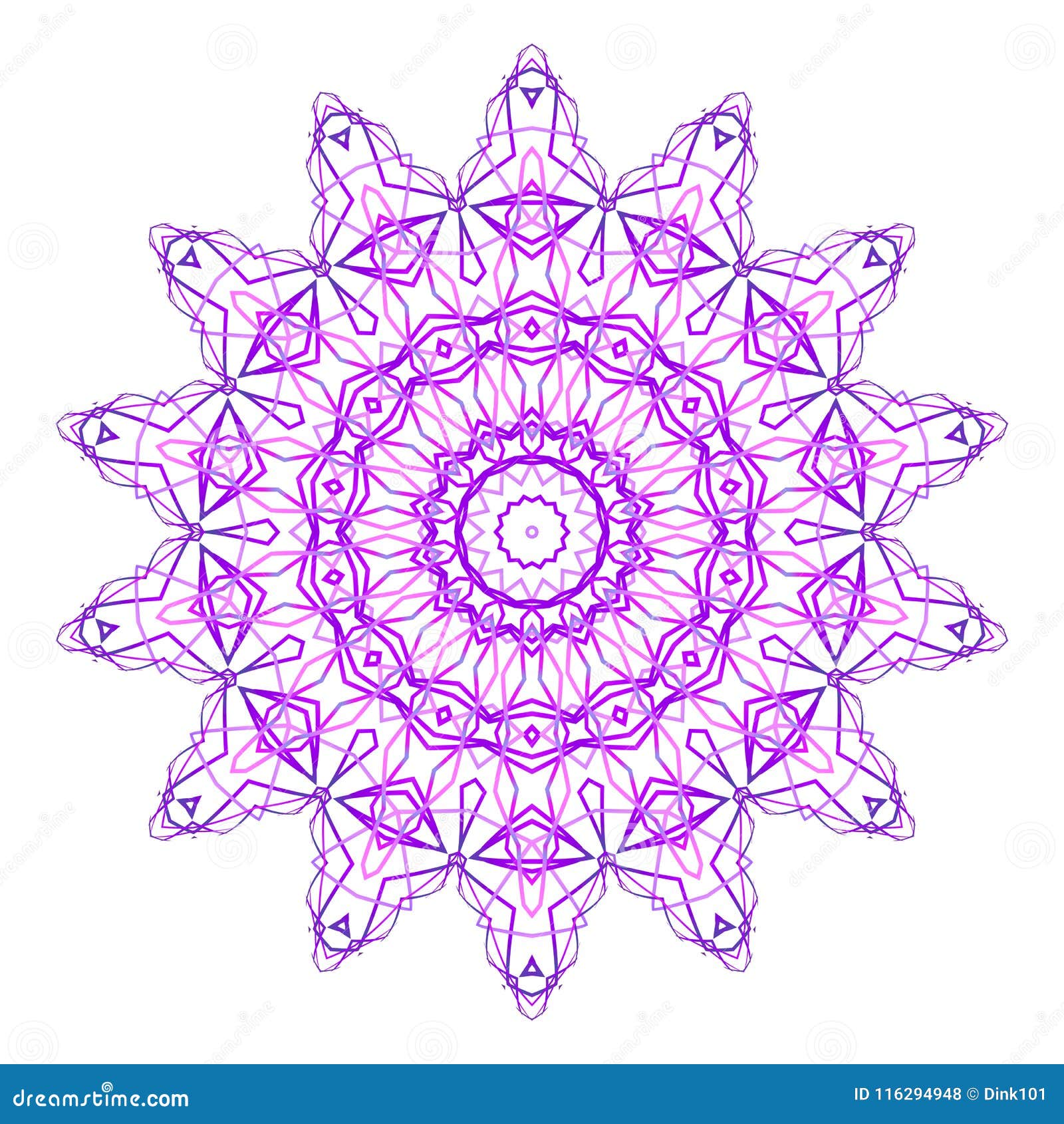 Abstract Concentric Shape from Color Lines Stock Illustration ...