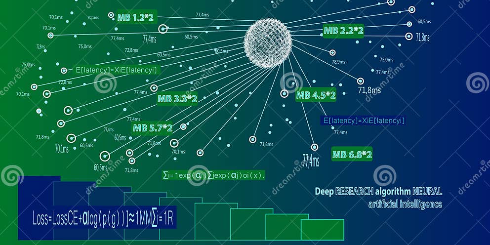 Abstract Concept Algorithms Big Data Presentations Deep Research Algorithm Neural Artificial