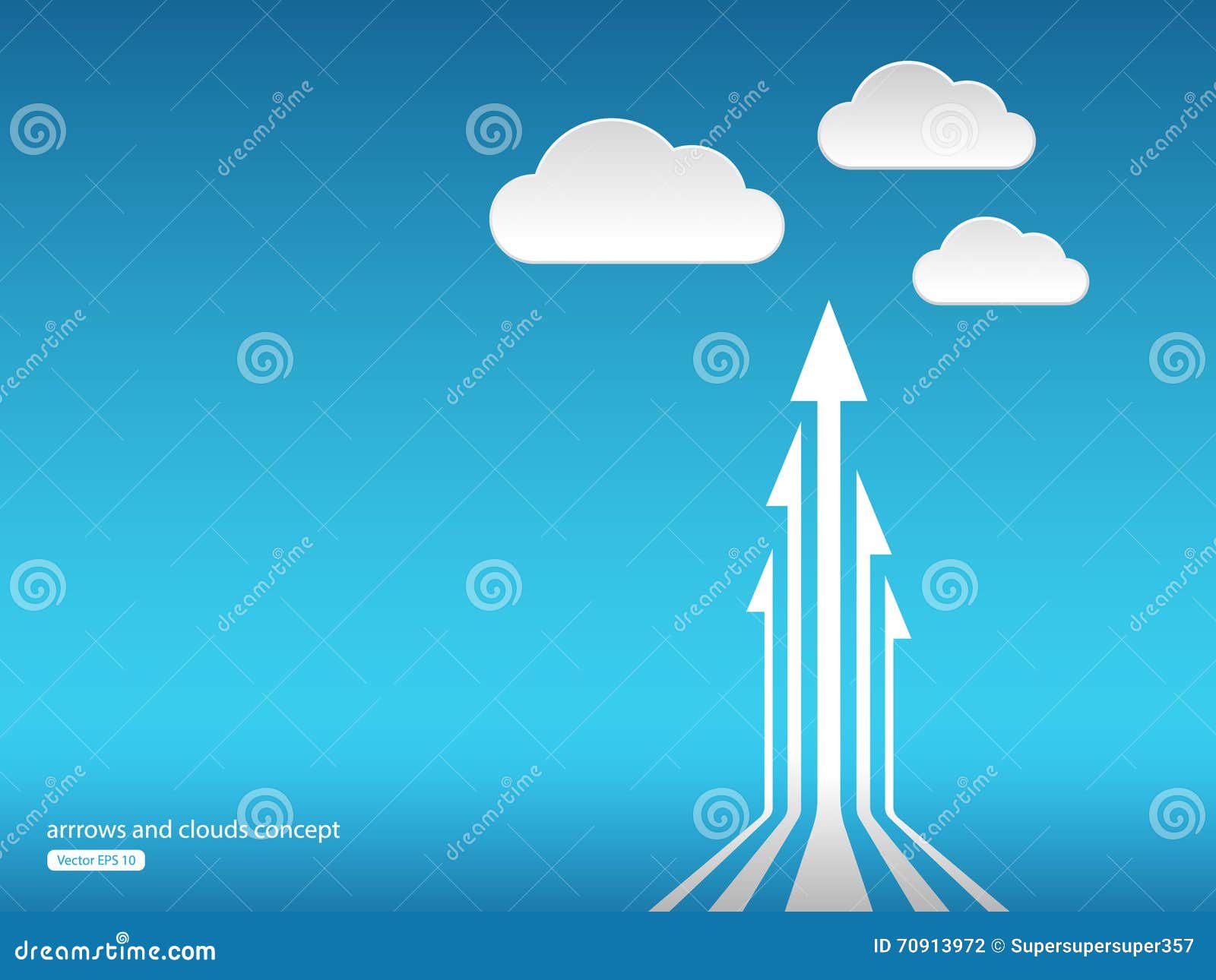 Abstract Concept with Arrows and Clouds Stock Vector - Illustration of vector, clouds: 70913972
