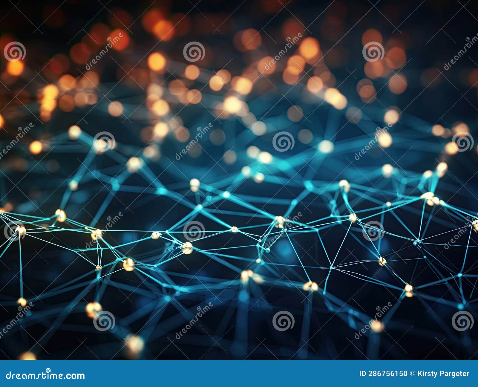 Abstract Concept Background with Plexus Design Stock Illustration ...