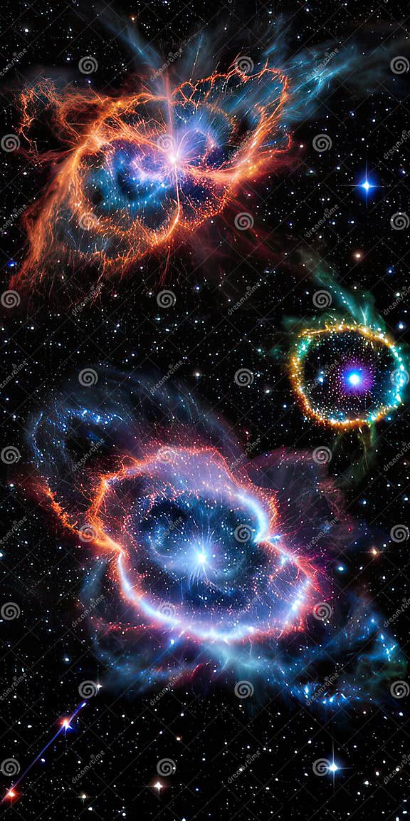 Abstract Concept Background Stunning Supernova by Assorted Colorful ...