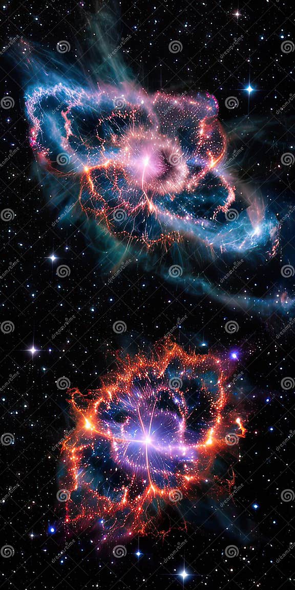 Abstract Concept Background Stunning Supernova by Assorted Colorful ...