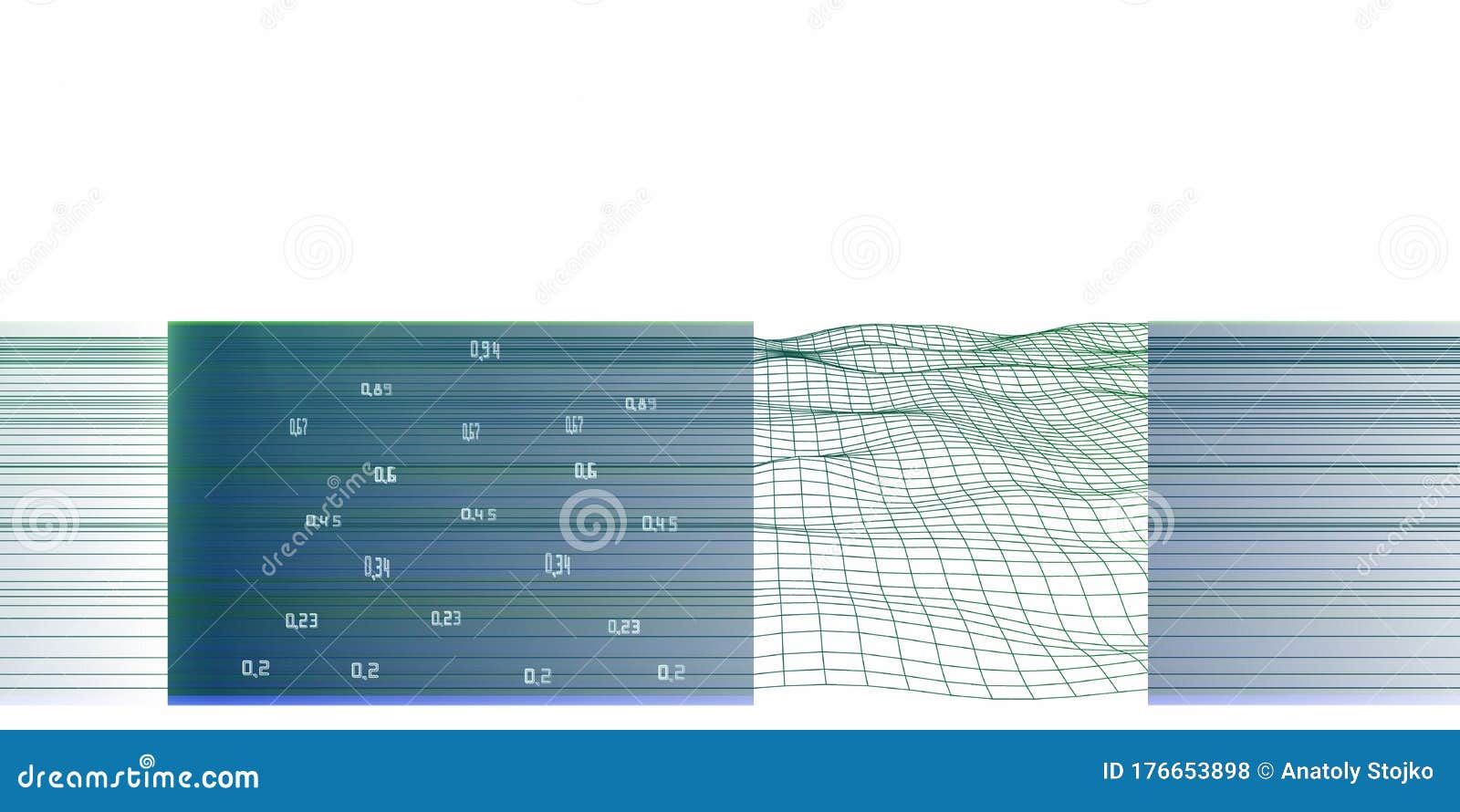 Abstract Concept with Blurred Lines Analysis Scientific or Financial ...