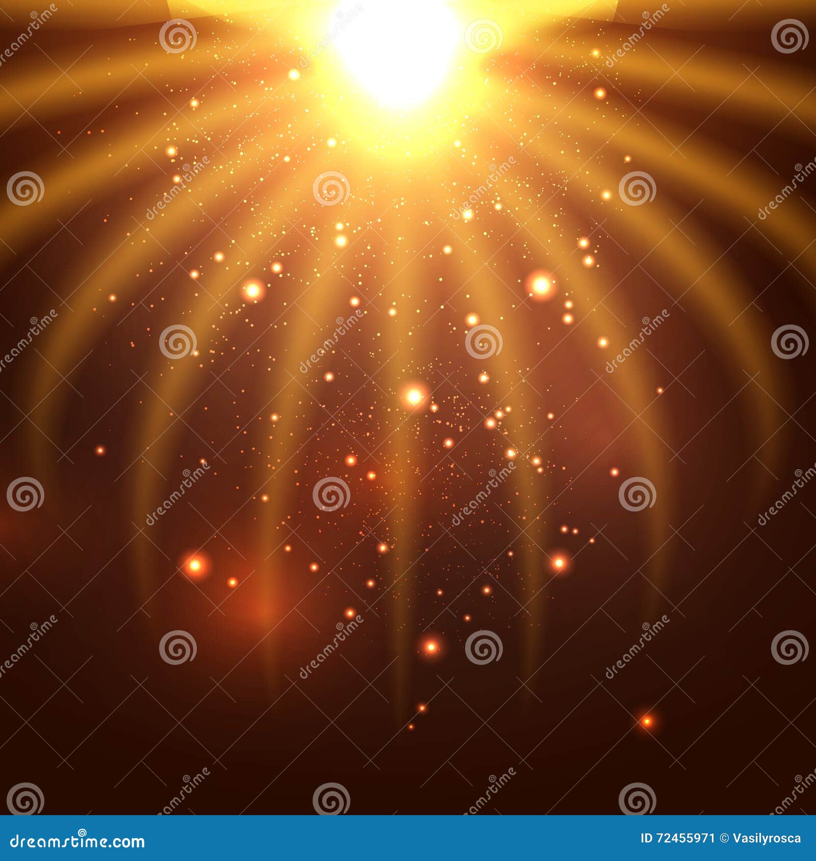 Abstract Concept Dark Background with Lights Stock Vector ...