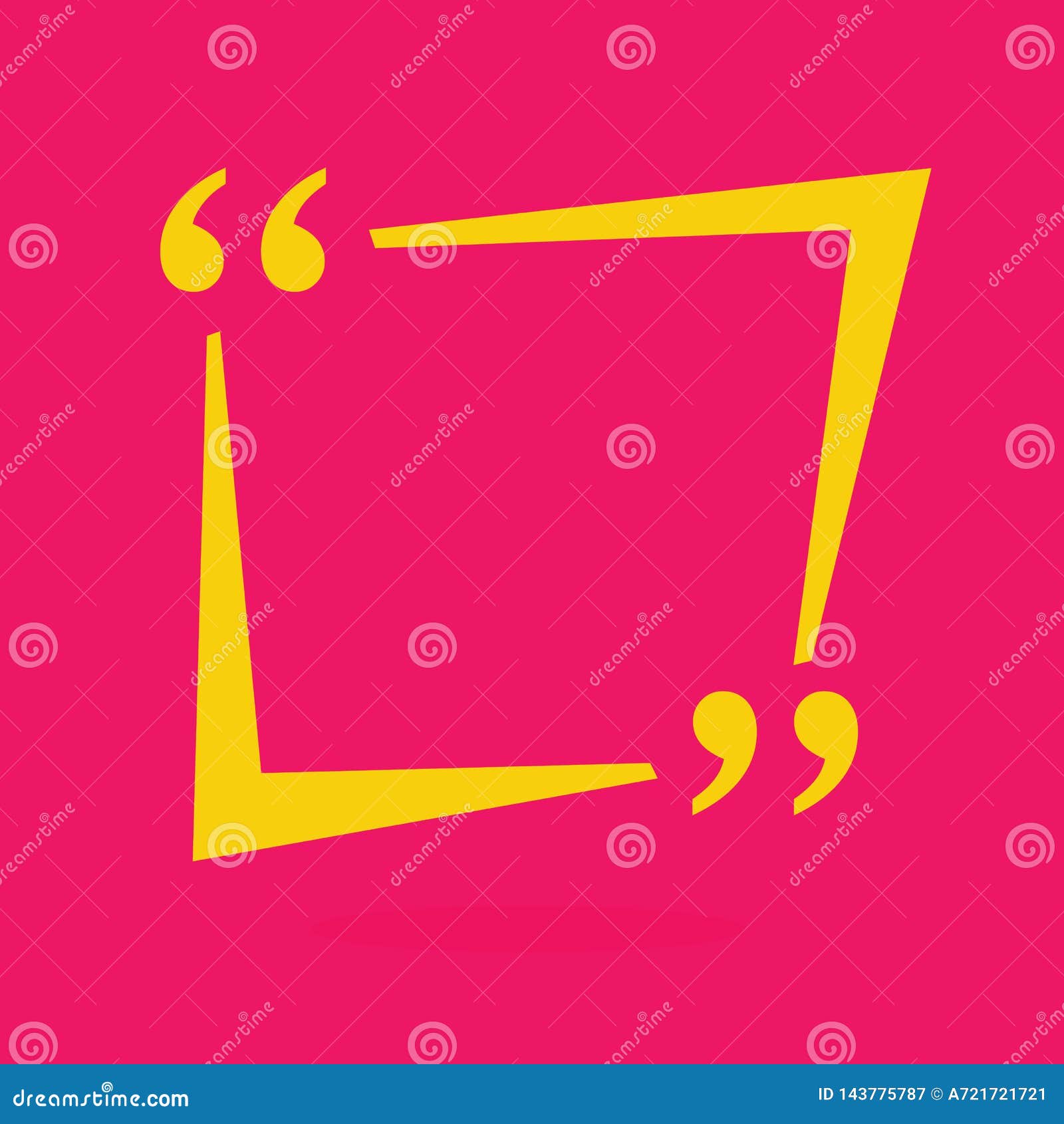 Abstract Concept Empty Speech Square Quote Text Bubble. for Web and ...