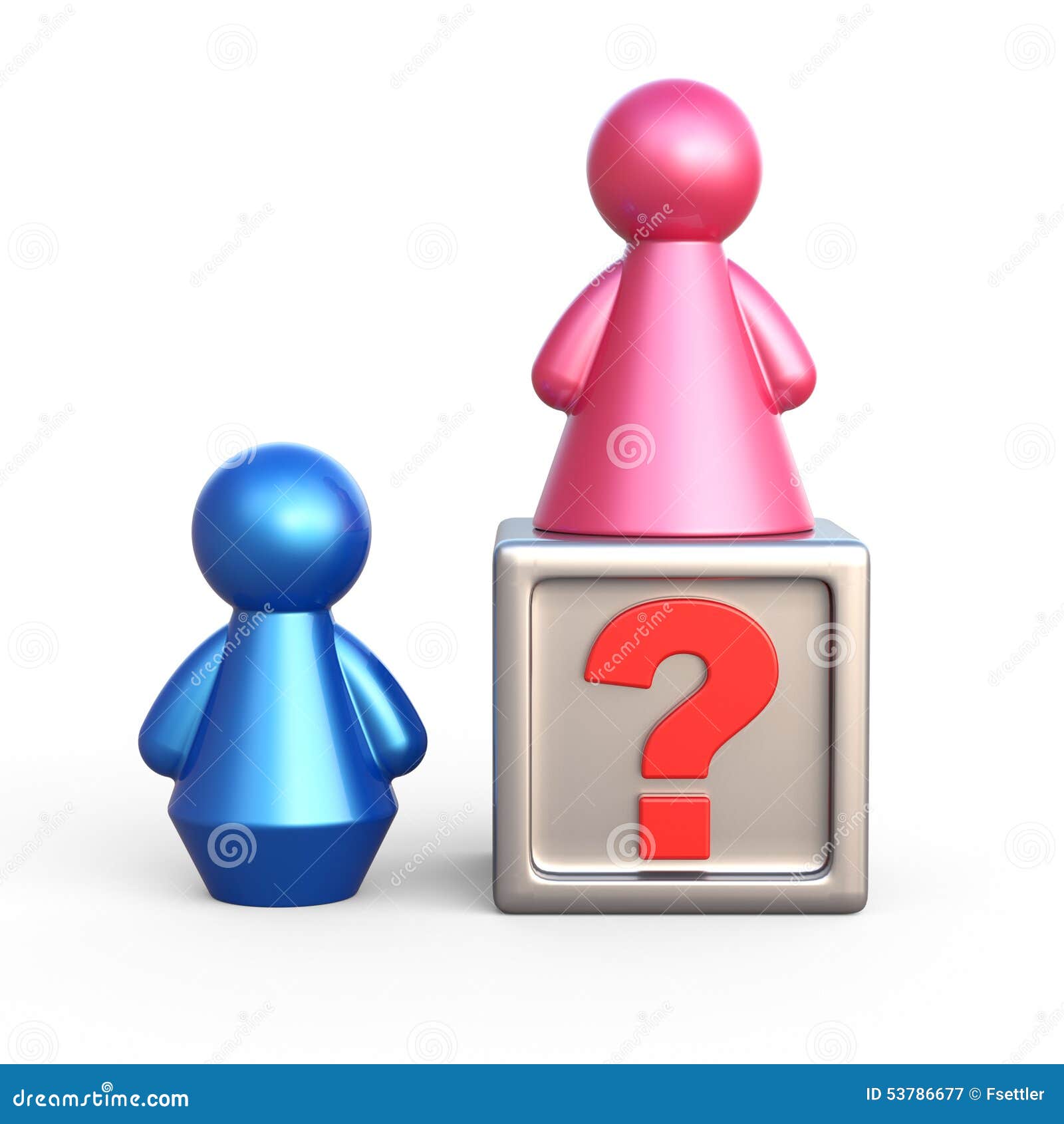 Abstract Concept with Figures of Man and Woman. Stock Illustration ...