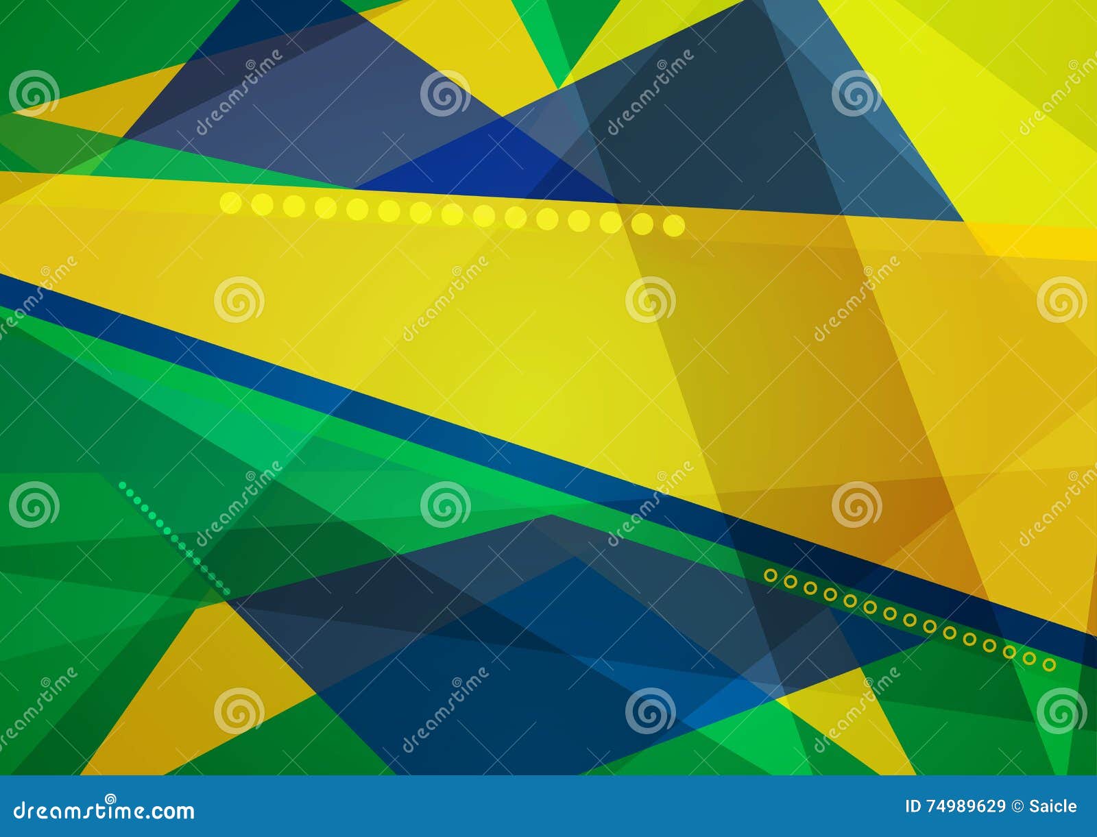 Abstract Concept Geometric Brazil Background Stock Vector ...