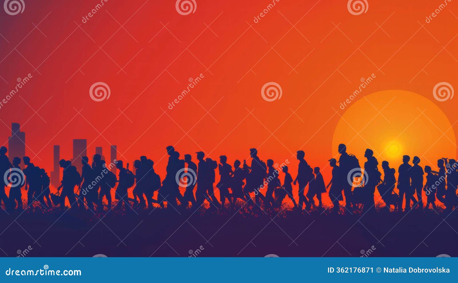 Abstract Concept of Global Population Growth and Human Demographics ...