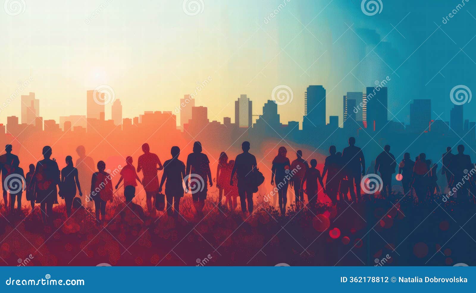 Abstract Concept of Global Population Growth and Human Demographics ...