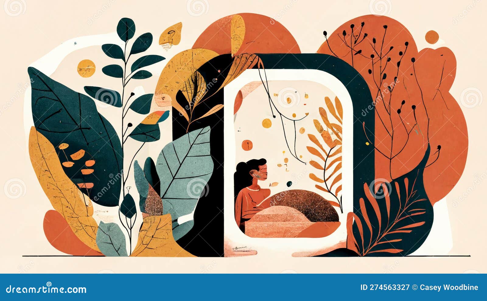 Abstract Concept of Mindfulness and Slow Living Stock Illustration ... Abstract Concept of Mindfulness and Slow Living Stock Illustration ...