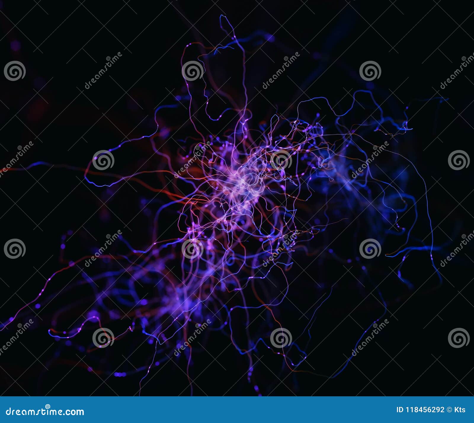 Abstract Concept Neurons stock illustration. Illustration of biological ...
