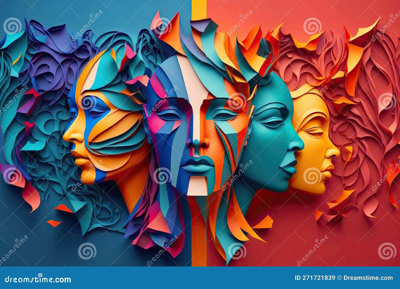 Abstract Concept of Persecution, Created with Generative AI Technology ...