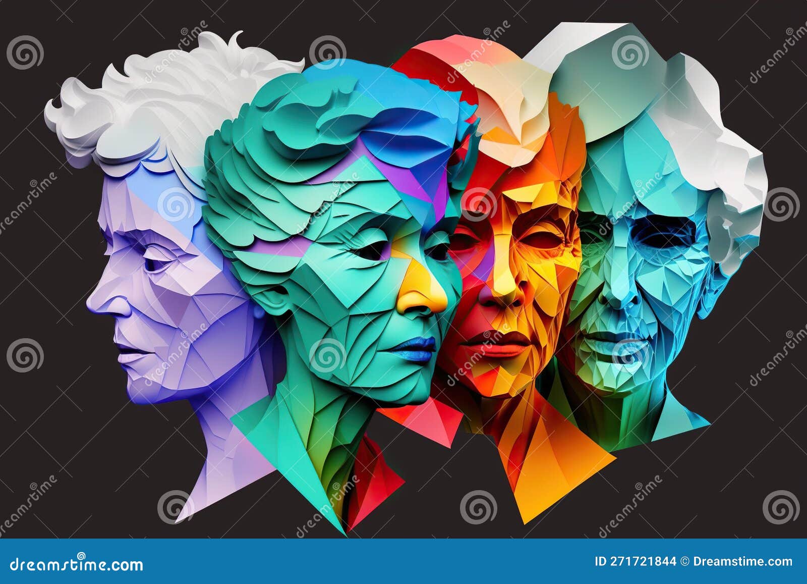 Abstract Concept of Persecution, Created with Generative AI Technology ...