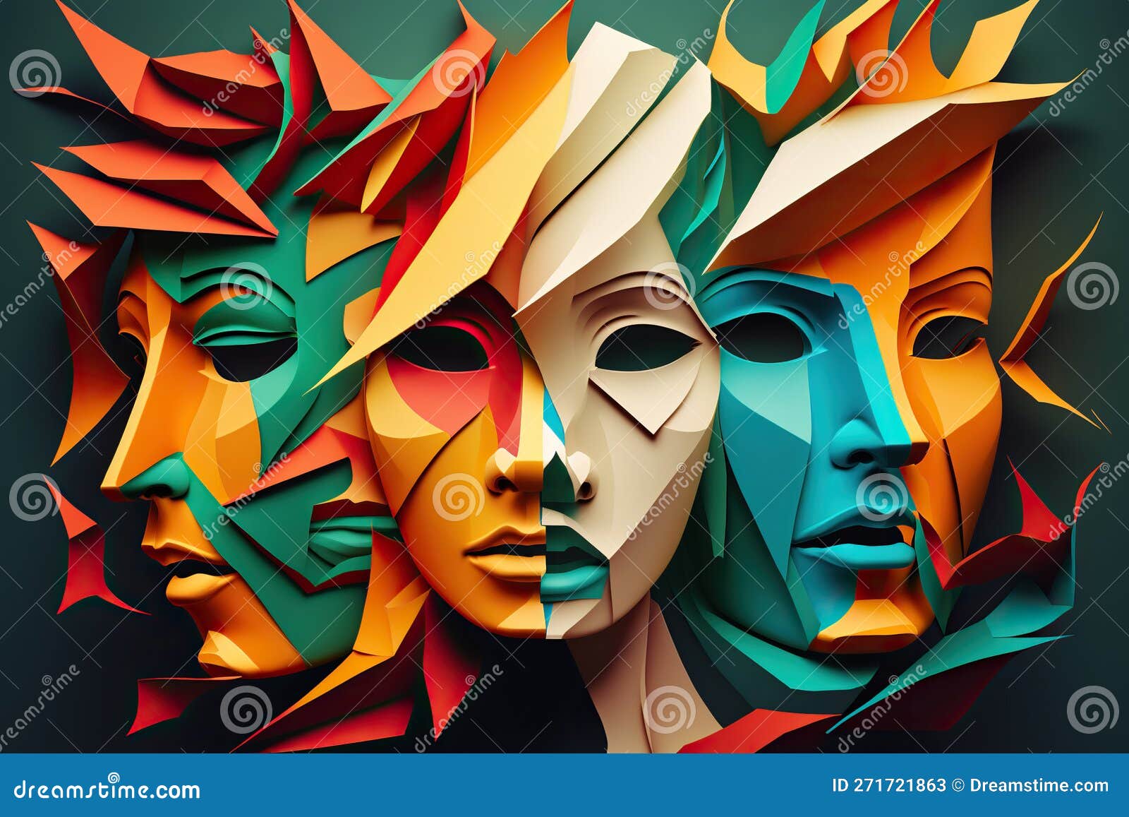 Abstract Concept of Persecution, Created with Generative AI Technology ...