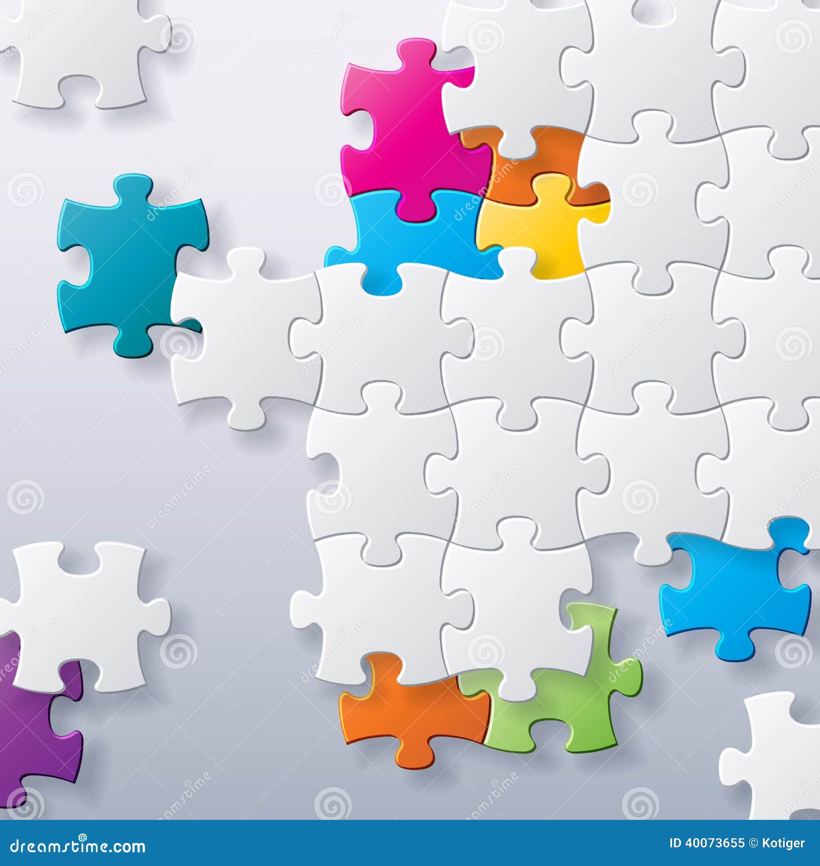 Abstract Concept Puzzles Vector Background Stock Illustration ...