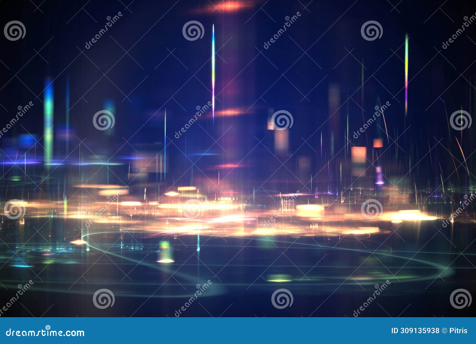 Abstract Concept of the Quantum World Stock Illustration - Illustration ...