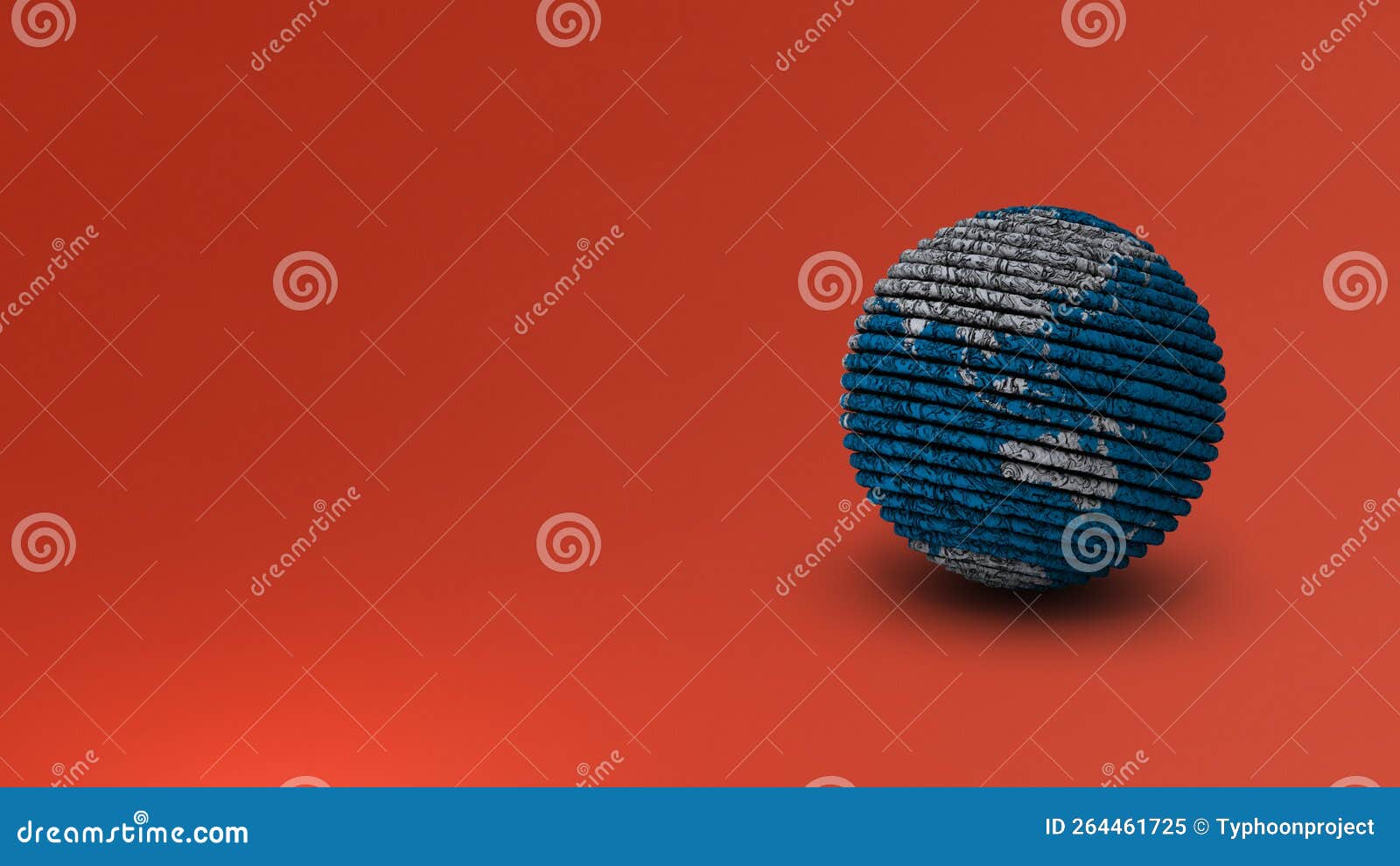 Abstract Concept Representing a Polluted Future Earth. Destroyed Earth ...