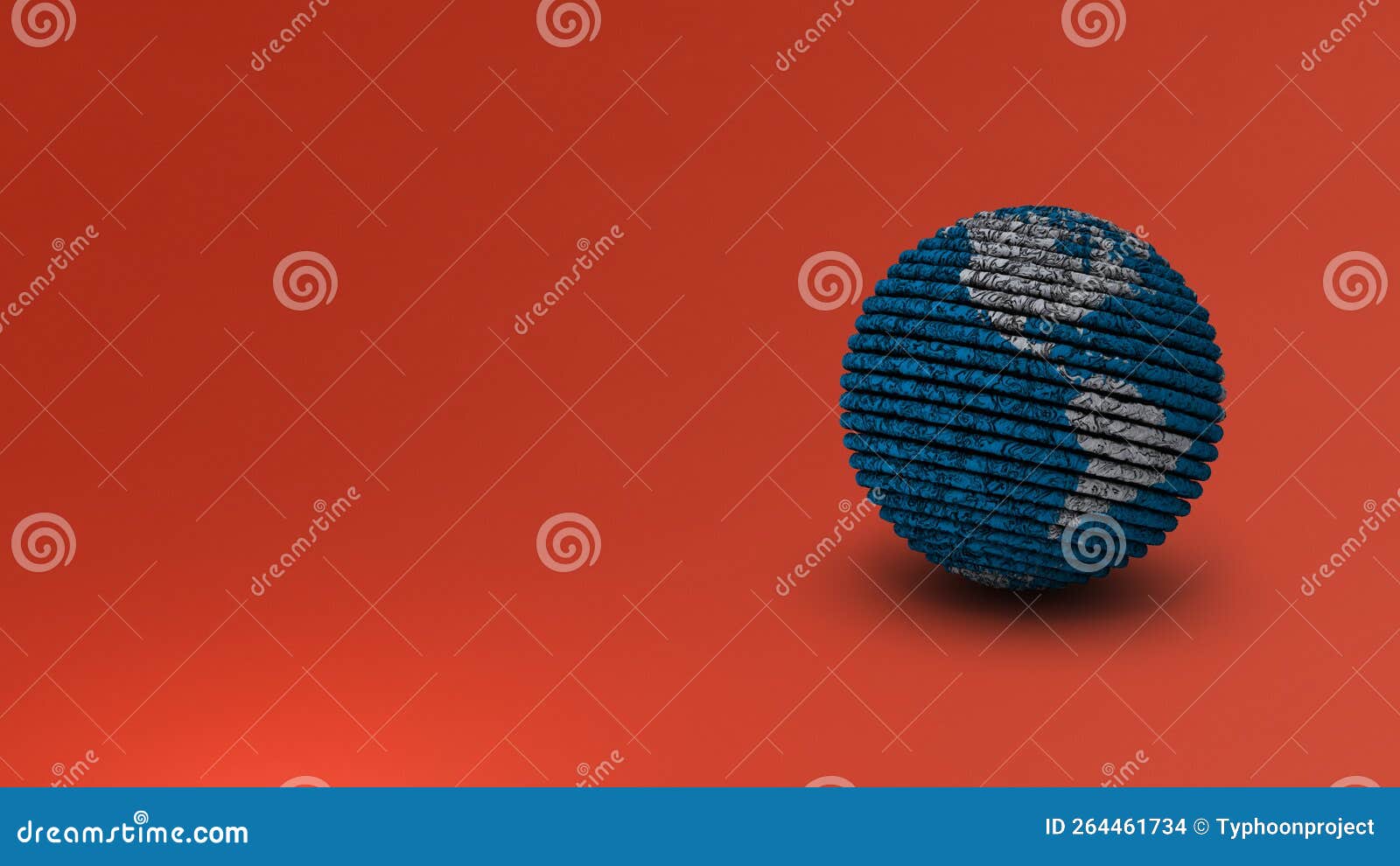 Abstract Concept Representing a Polluted Future Earth. Destroyed Earth ...