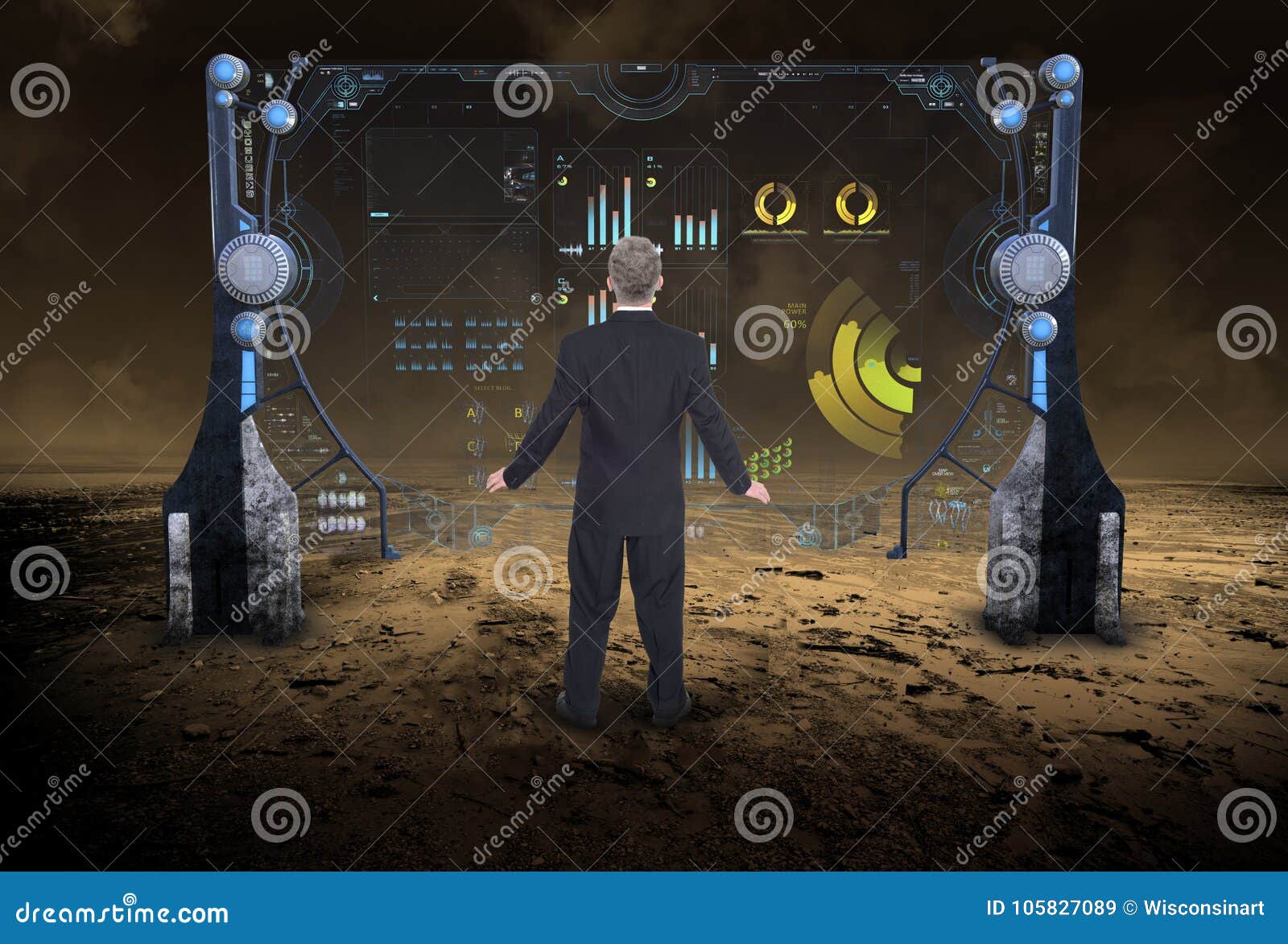 Information Technology, Data, Business, Science Fiction Stock Image ...