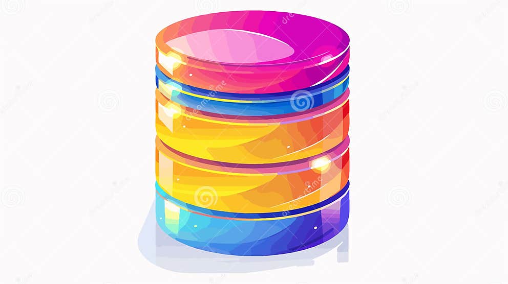 Modern Database Management Abstract Concept Vector Illustration Stock ...