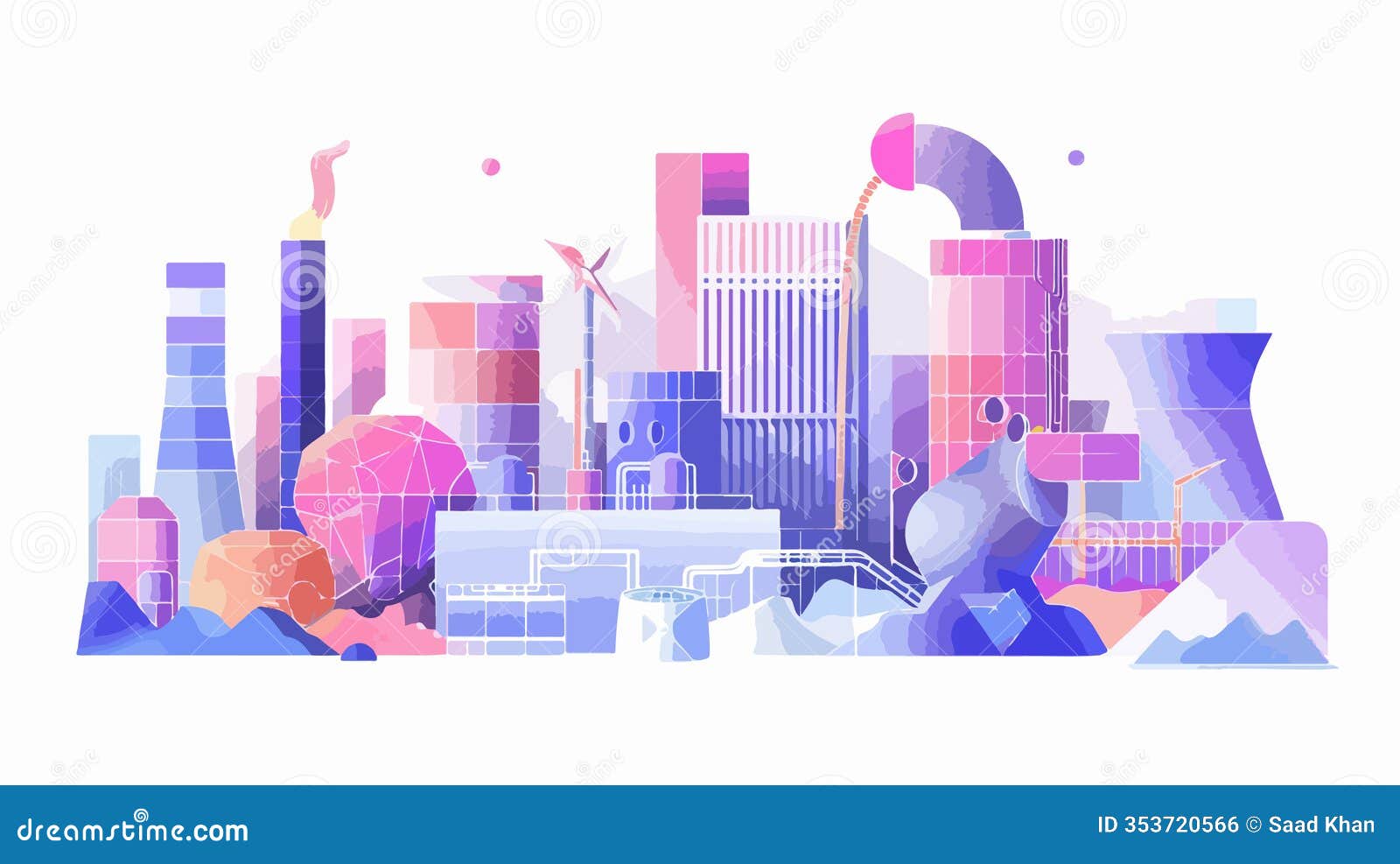 Diverse Energy Sources Abstract Concept Vector Illustration Stock ...