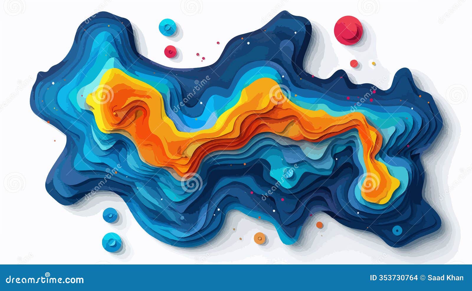 Geologic Mapping Abstract Concept Vector Illustration Stock ...