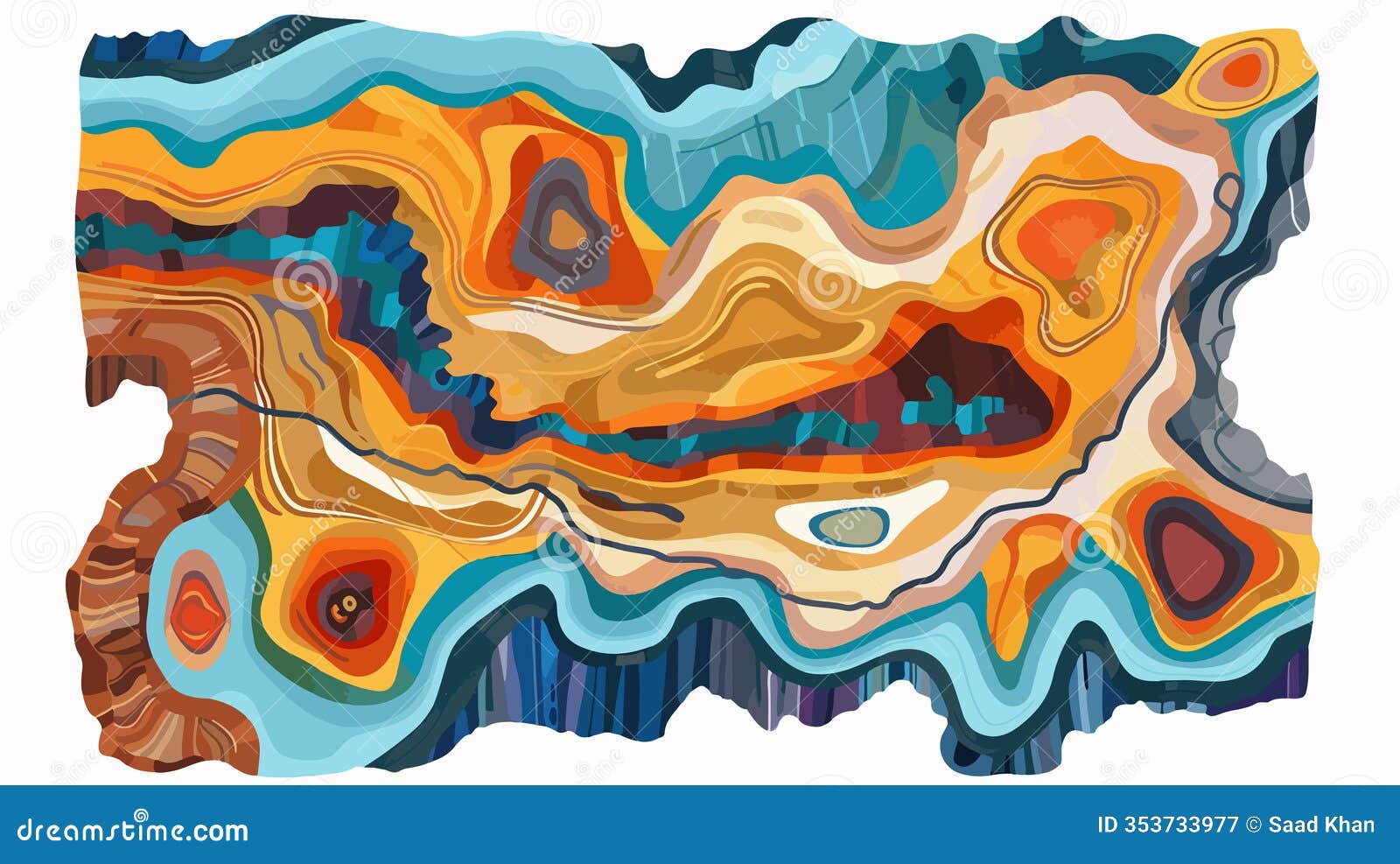 Geologic Mapping Mining Icon Color Illustration | CartoonDealer.com ...