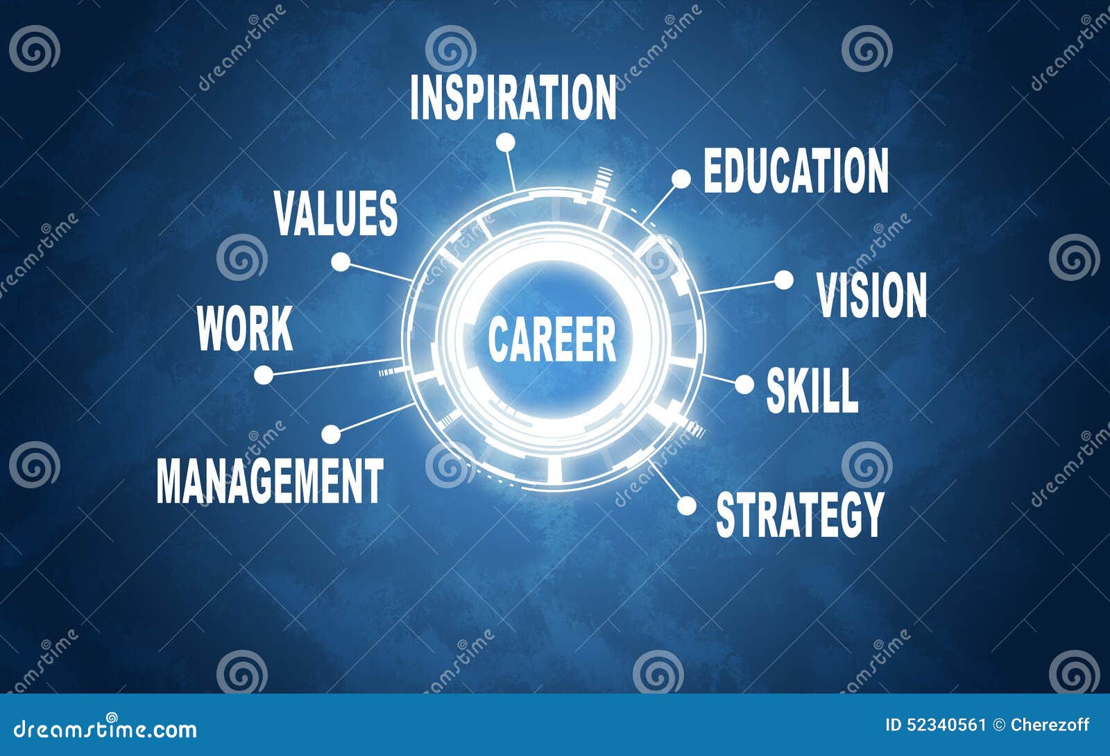 Abstract Concept. Work, Study and Career Stock Image - Image of ...