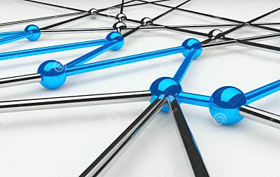 Abstract Conception of Network and Communication Stock Illustration ...