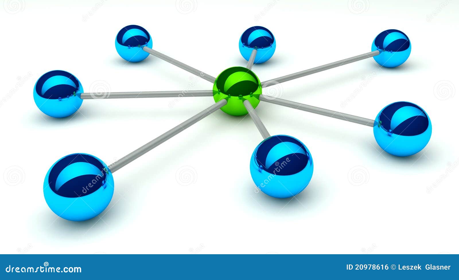 Abstract Conception of Network and Communication Stock Illustration ...