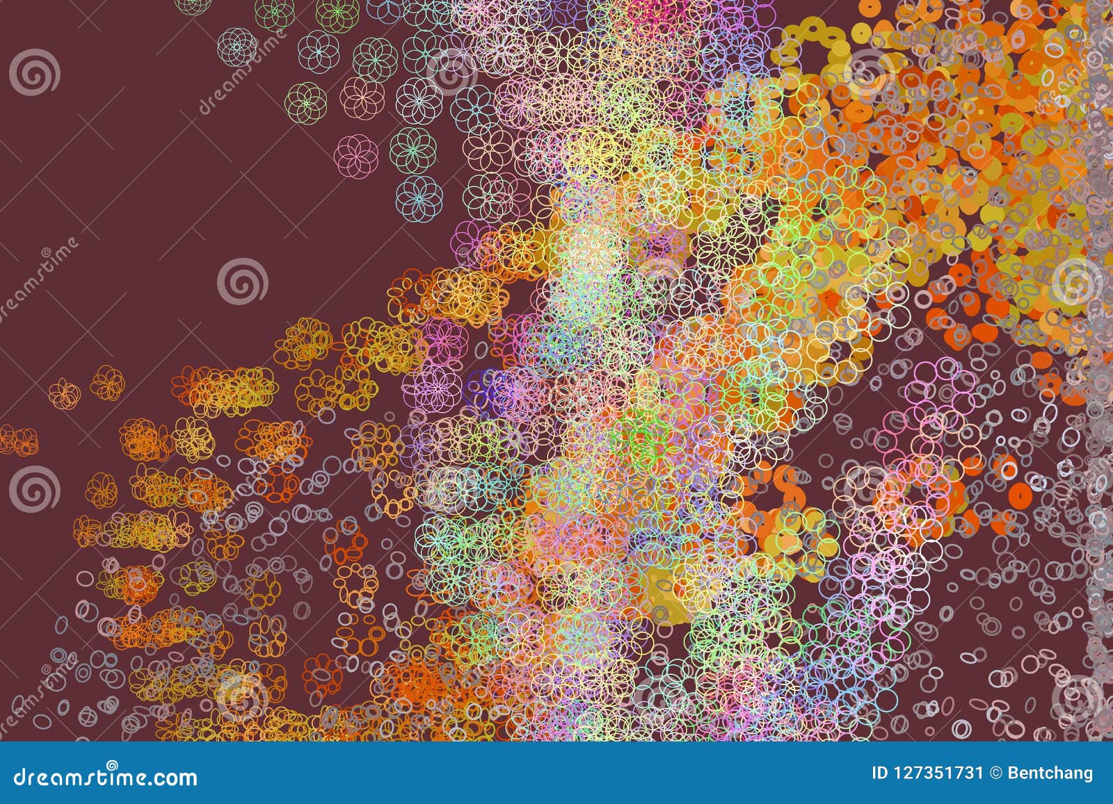 Abstract Conceptual Geometric Circles or Ellipses. Messy, Cover ...