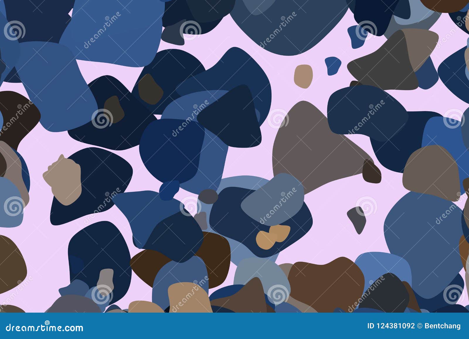 Abstract Conceptual Geometric Random Rounded Shapes Pattern. Cover ...