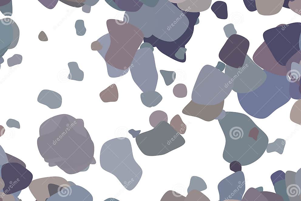 Abstract Conceptual Geometric Random Rounded Shapes Pattern. Vector ...