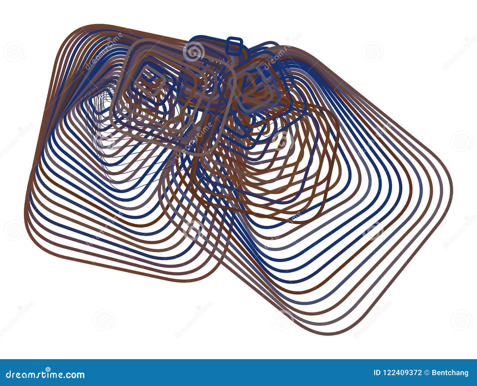 Abstract Conceptual Geometric Rounded Rectangle Pattern. Repeat ...