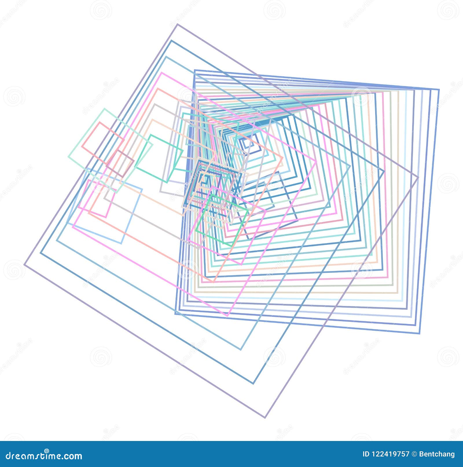 Abstract Conceptual Geometric Square, Rectangle Pattern. Vector ...