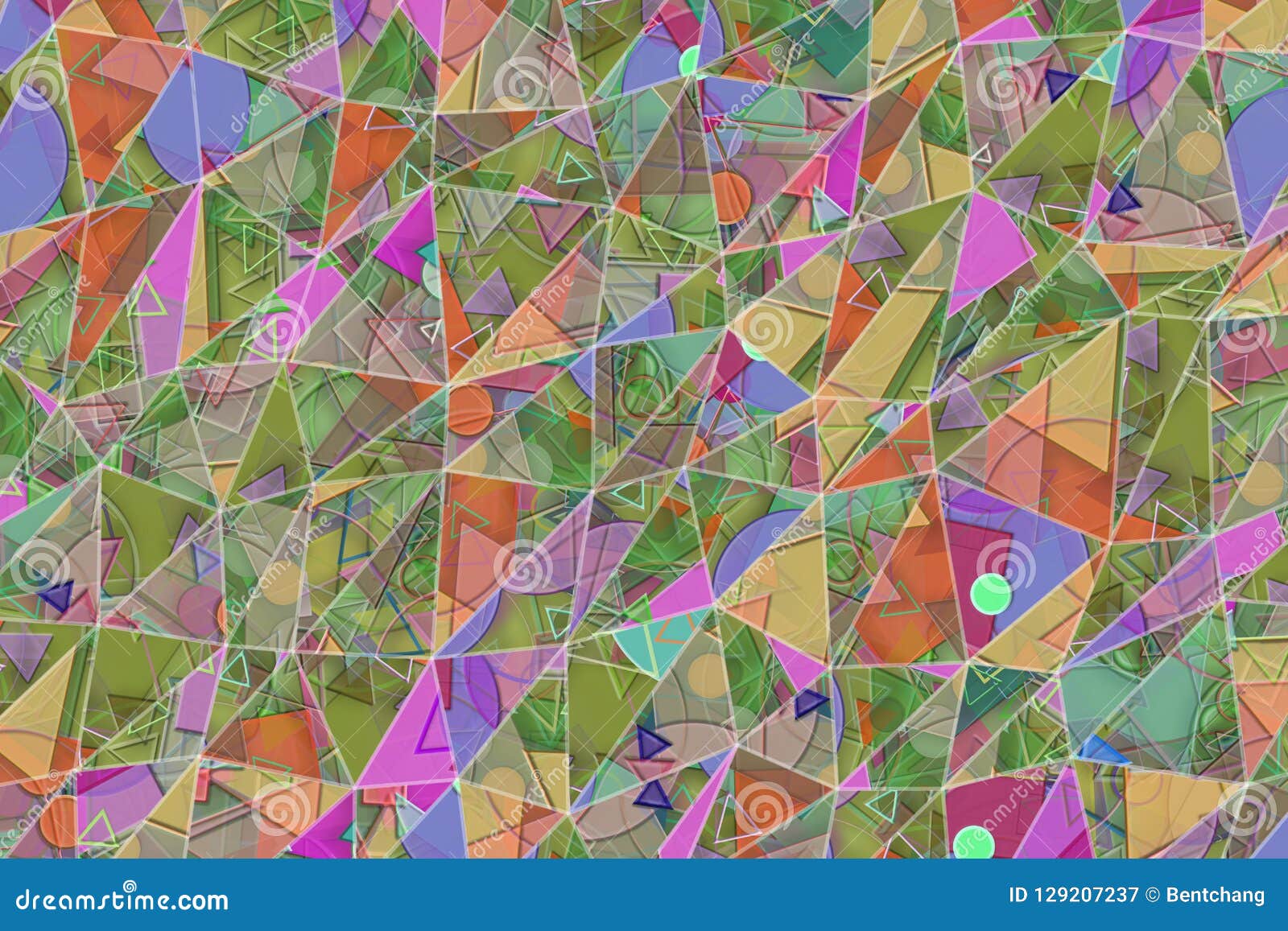 Abstract Conceptual Pattern of Geometric Triangle Strip. Canvas, Effect ...