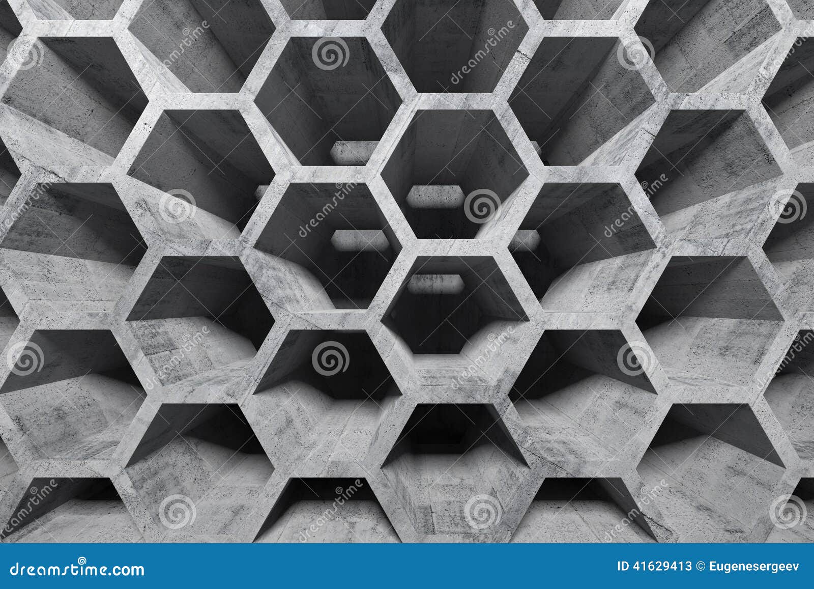 Abstract Concreet Binnenland Met Honingraatstructuur Stock Afbeelding ...