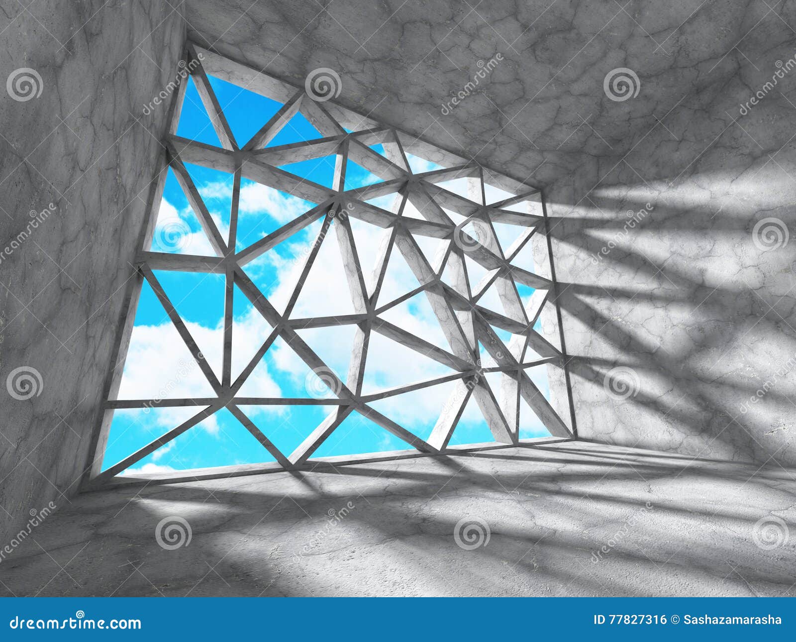 Abstract Concrete Architecture Construction Background Stock ...