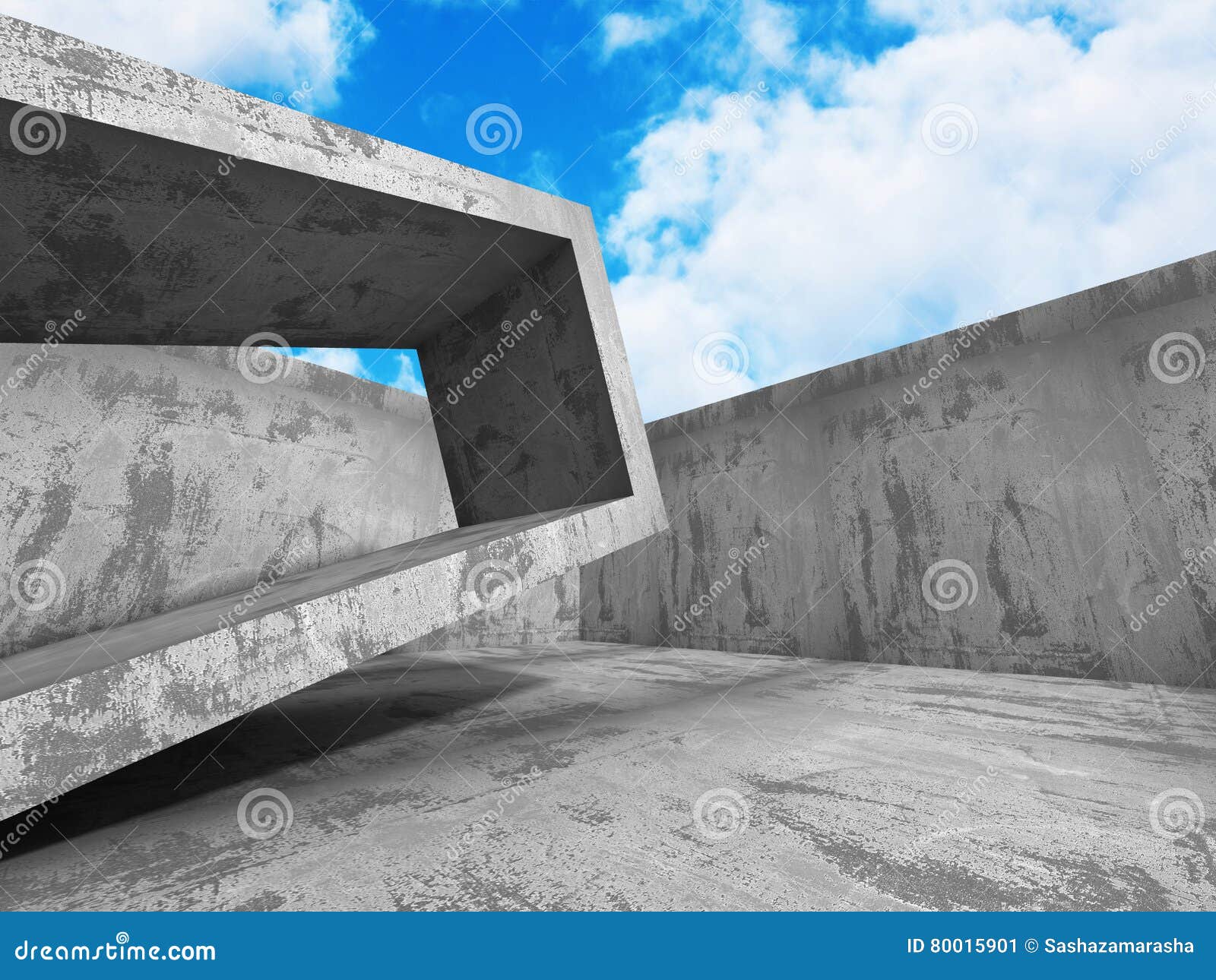 Abstract Concrete Architecture Construction Background Stock ...
