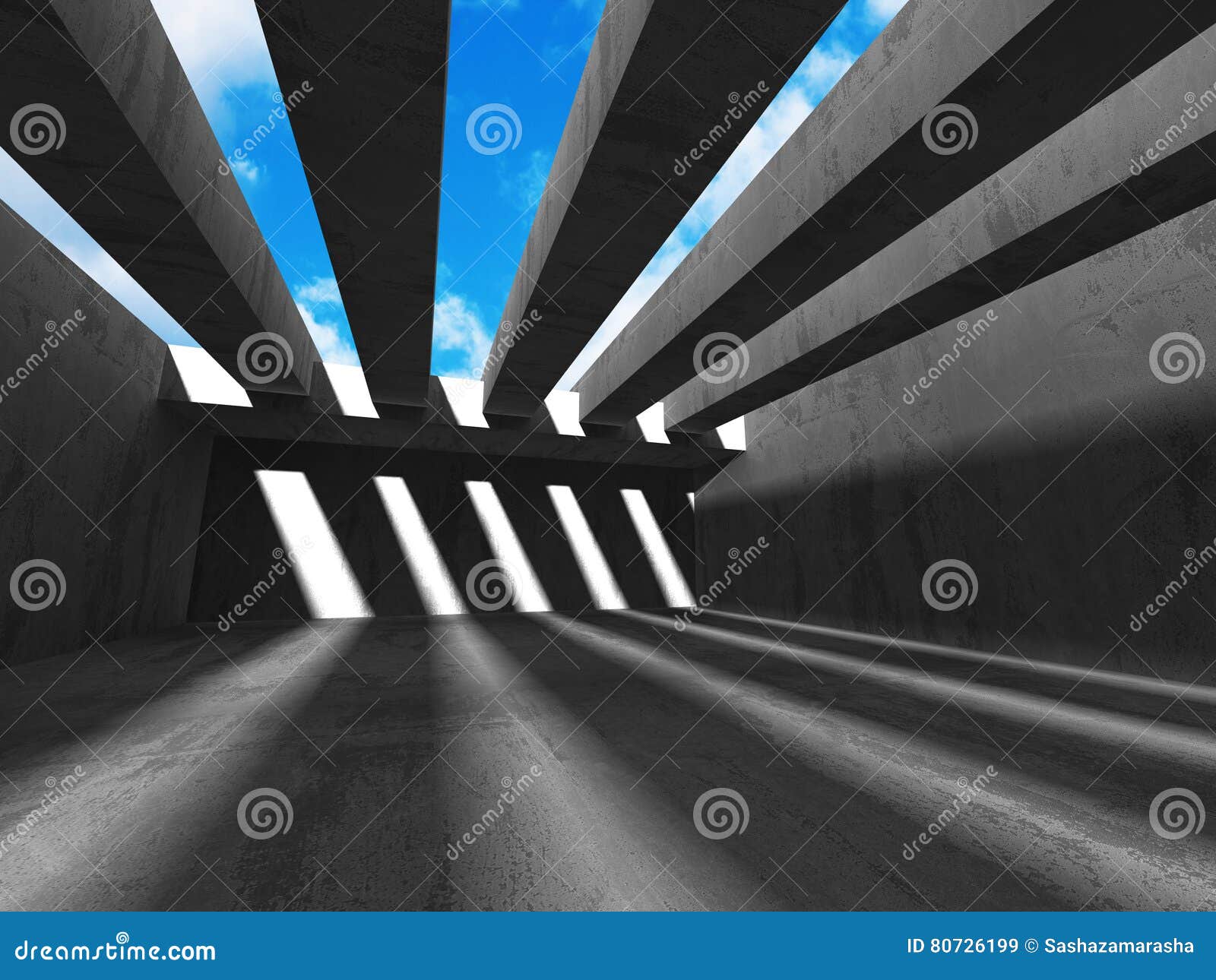 Abstract Concrete Architecture Construction Background Stock ...