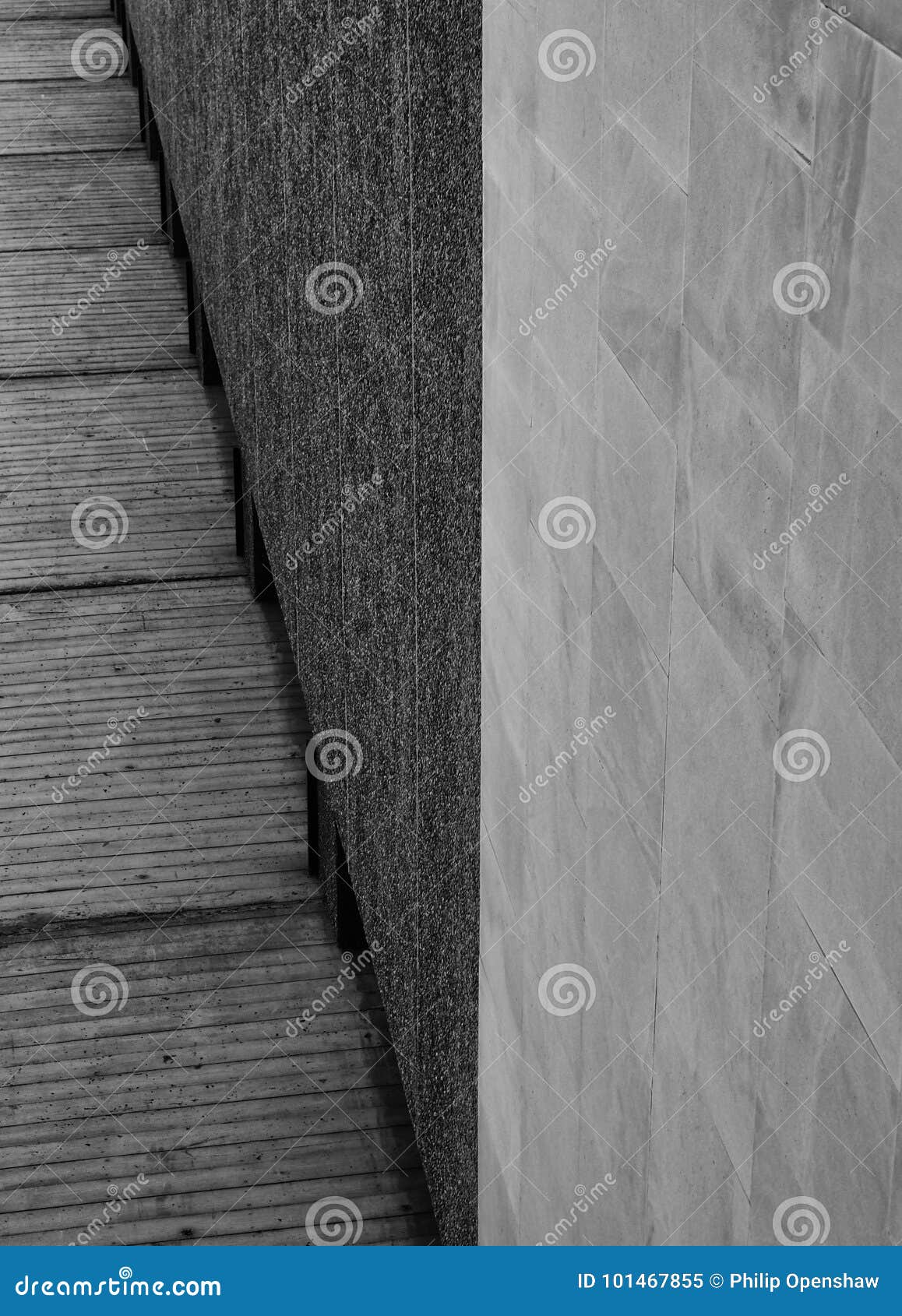 Abstract Concrete Corner Wall with Different Textures Stock Image ...