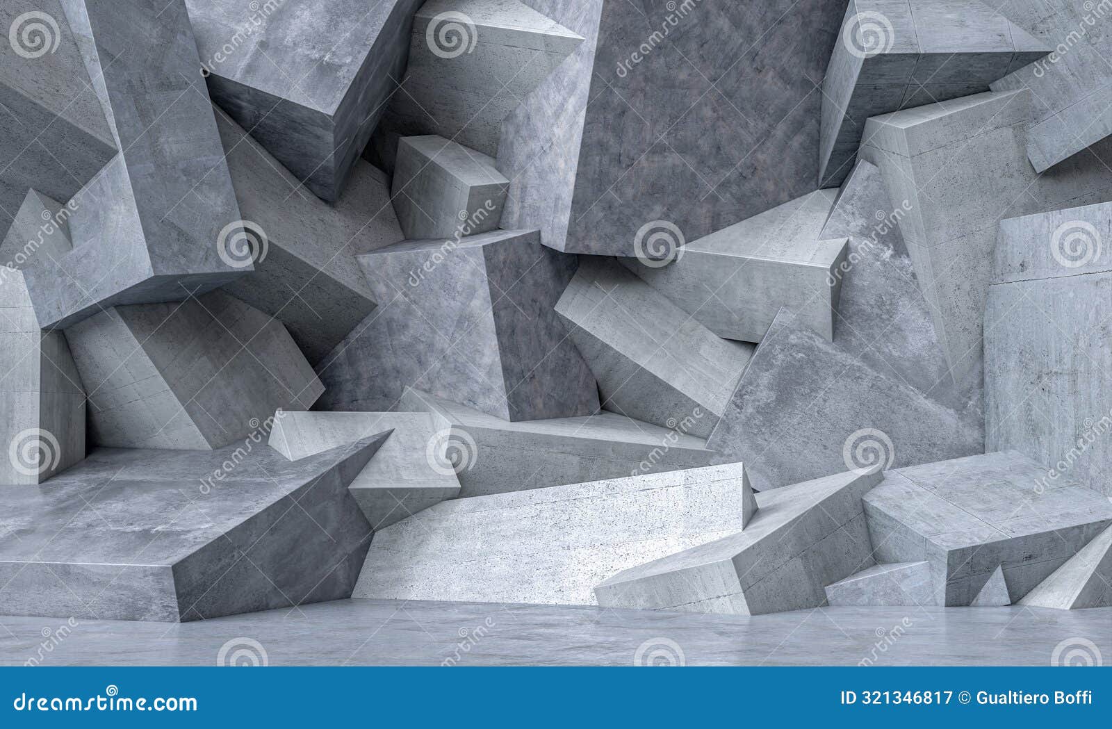 Abstract Concrete Architecture Background. Brutalist Architecture Stock ...