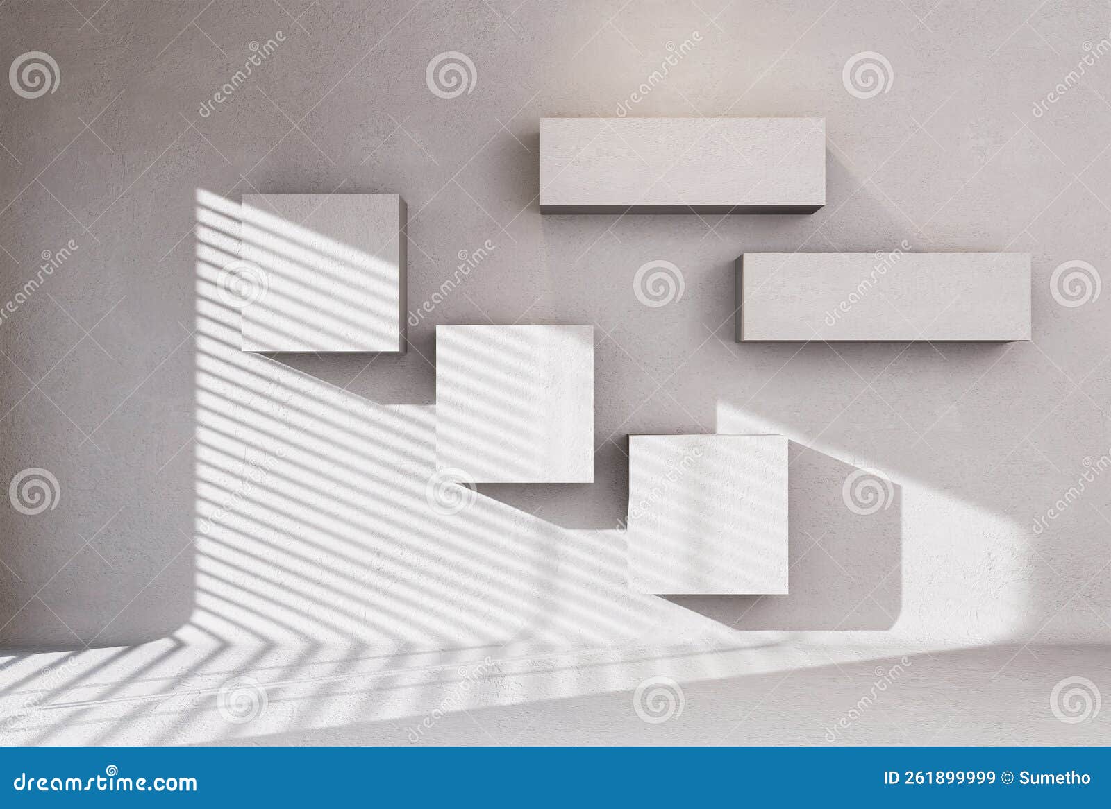 Abstract Concrete Wall Panels Background Stock Illustration ...