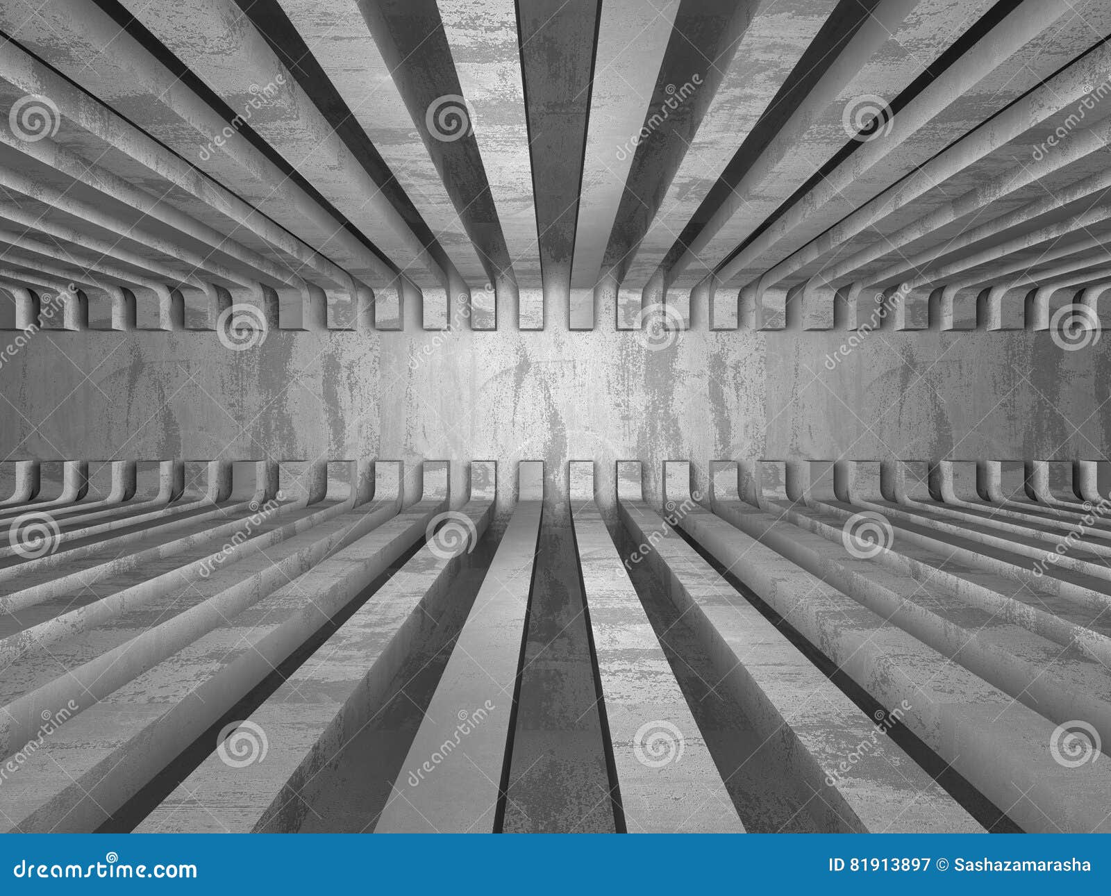 Abstract Concrete Walls Room. Architecture Background Stock ...