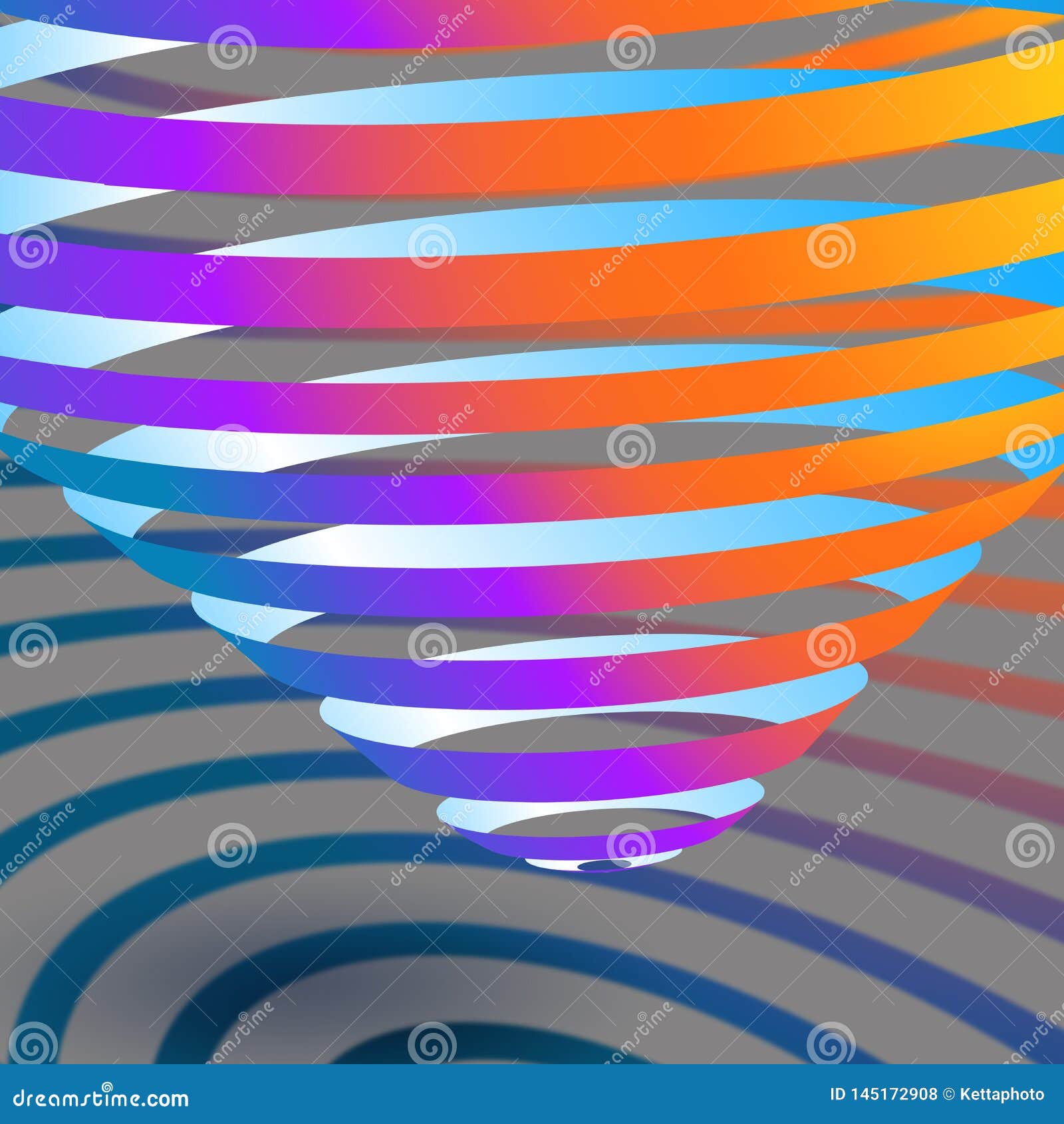 Abstract cone shape stock illustration. Illustration of digital - 145172908