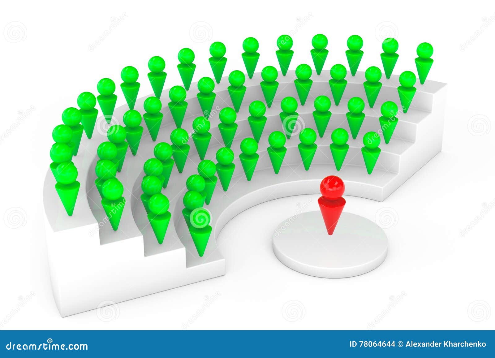 Abstract Conference or Seminar Concept. 3d Rendering Stock Illustration ...